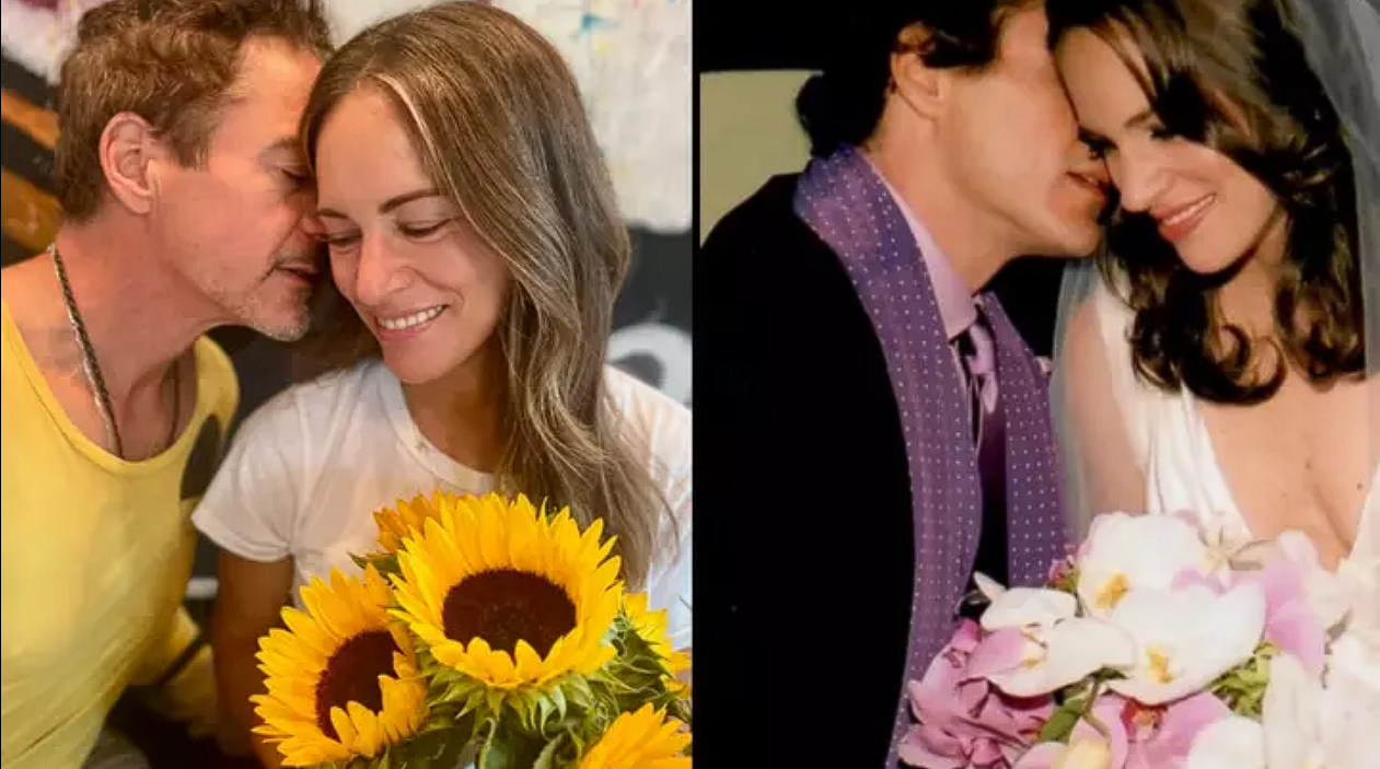 Robert Downey Jr. and wife Susan recreate wedding photo as they ...