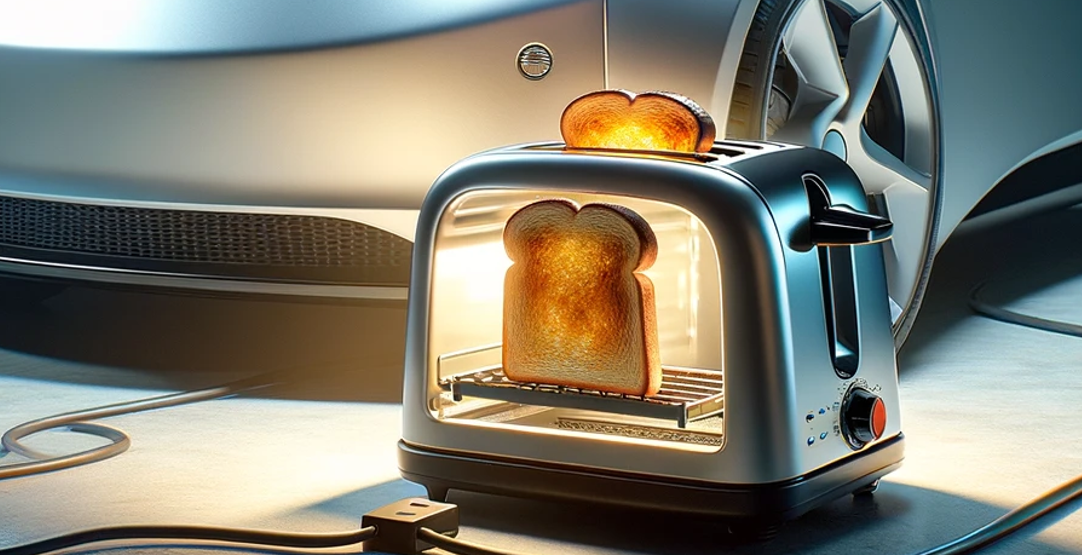 EV Sparked Fire After Man Placed Toaster Under Car to Warm Up the ...