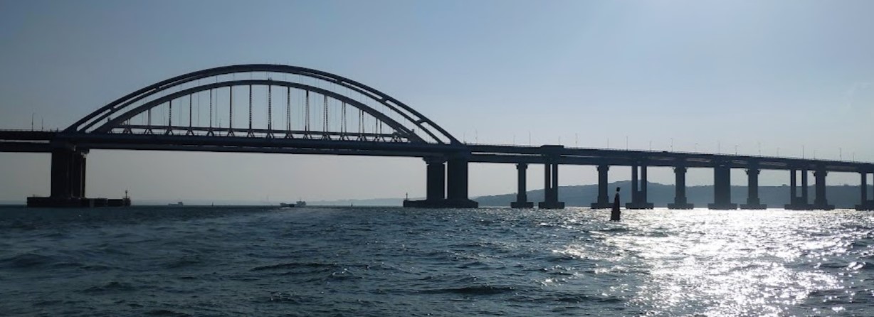 Russia Builds Unknown Structure Near Crimean Bridge, Says Ukrainian Navy