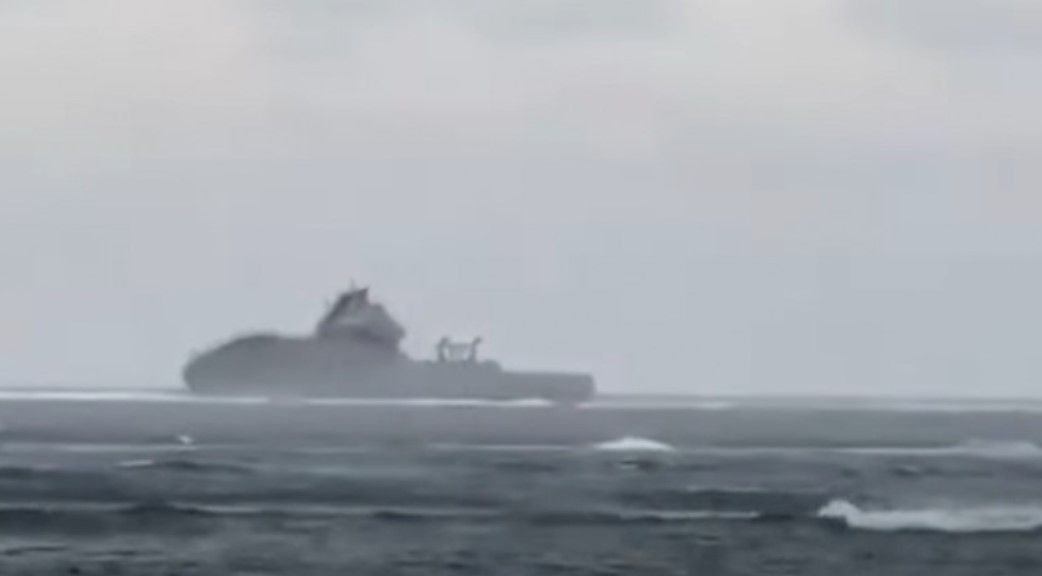 VIDEO: New Zealand Navy Ship Worth 63 Million Dollars Capsizes and Sinks